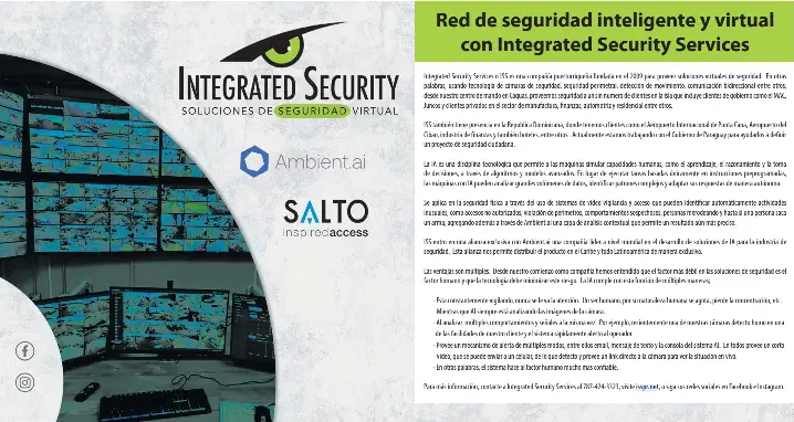 Red de seguridad inteligent­e y virtual con Integrated Security Services - PressReader