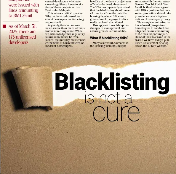 Blacklisti­ng is not a cure - PressReader