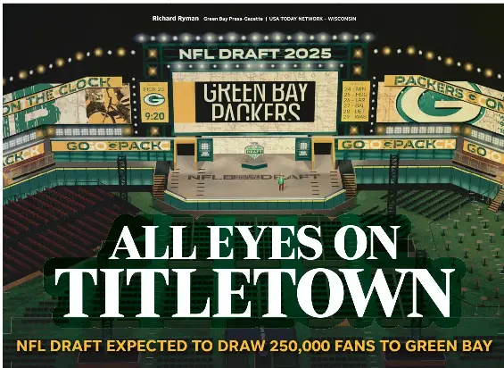 NFL draft evolved and Lambeau Field did, too ALL EYES ON TITLETOWN ...