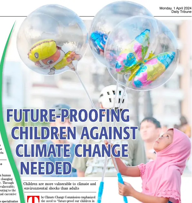 FUTURE-PROOFING CHILDREN AGAINST CLIMATE CHANGE NEEDED - PressReader