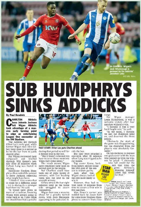 SUB HUMPHRYS SINKS ADDICKS - PressReader
