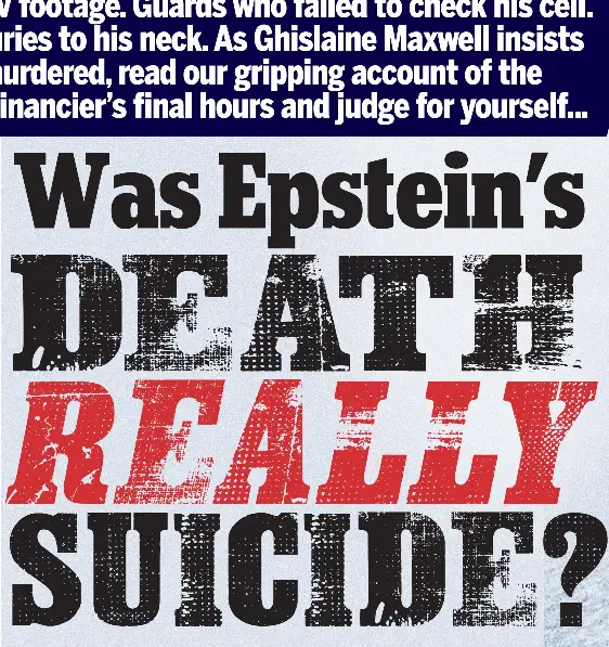 Was Epstein’s DEATH REALLY SUICIDE? - PressReader
