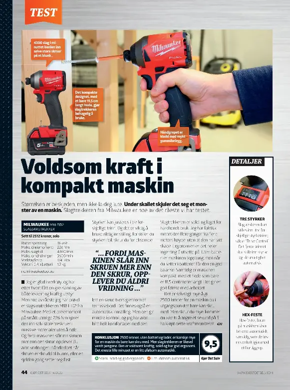 Voldsom kraft i kompakt maskin - PressReader