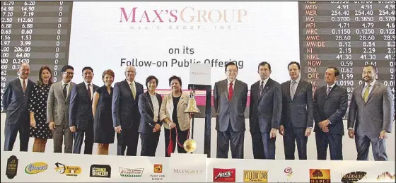 MAX’S GROUP LISTS FOLLOW-ON OFFERING SHARES: - PressReader