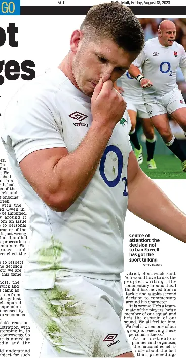 Andy Farrell slams abuse of son Owen - PressReader