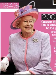 2007 20 December Queen Elizabeth II became the UK’S oldest ever monarch ...