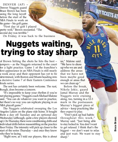Nuggets waiting, trying to stay sharp - PressReader
