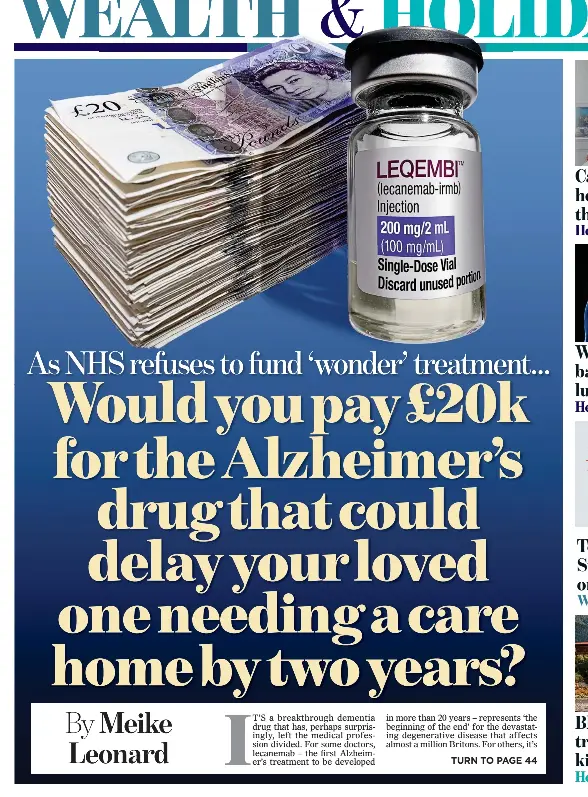 Would you pay £20k for the Alzheimer’s drug that could delay your loved one needing a care home ...