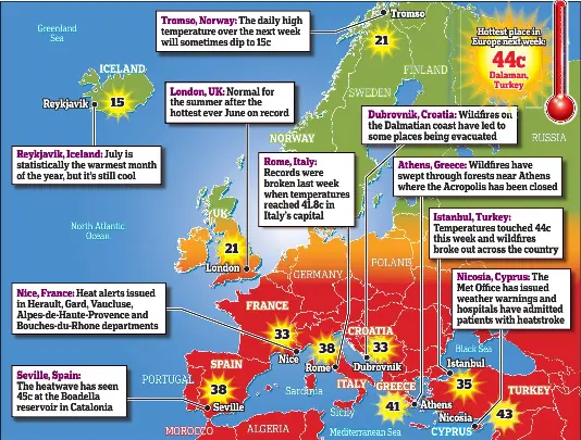 TO STAYING COOL IN EUROPE’ S HEAT WAVE - PressReader