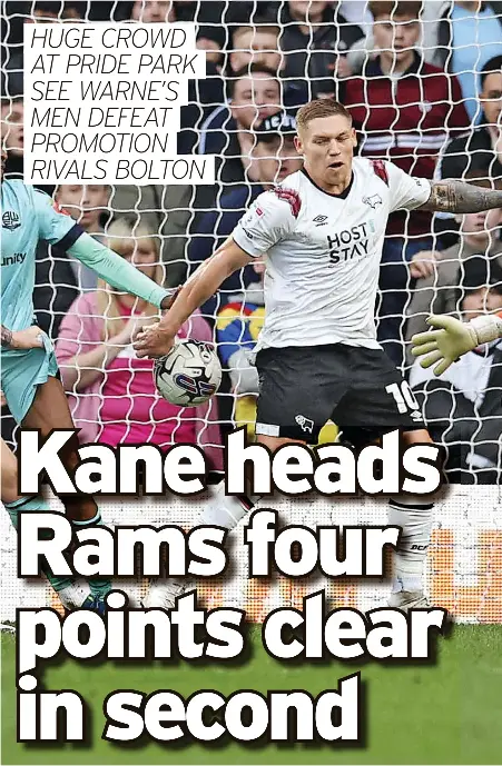 Kane heads Rams four points clear in second - PressReader