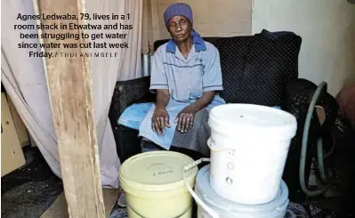 Lack of water in Ekurhuleni hits pensioners hard - PressReader