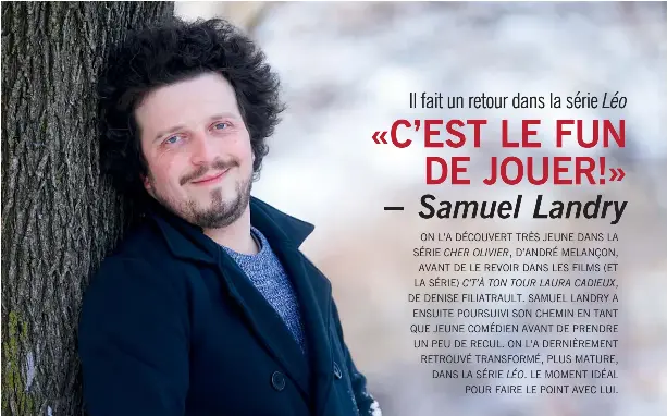 Samuel Landry: heureux de son retour au jeu - PressReader
