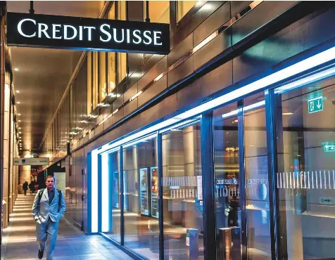 Credit Suisse rebounds but investors still cautious - PressReader