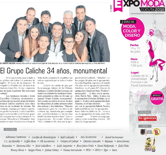 El Grupo Caliche 34 años, monumental - PressReader