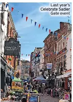 Sadler Gate celebrates with live music, free activities and discounts ...