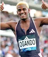 Ogando queda tercero en 200 metros en la Liga Diamante - PressReader