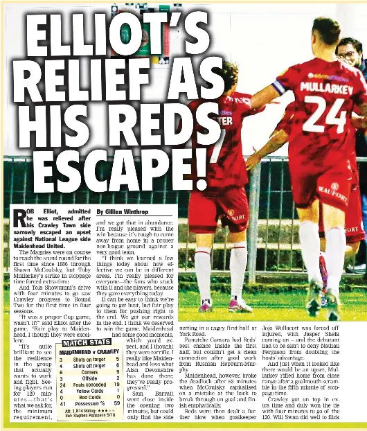 ELLIOT’S RELIEF AS HIS REDS ESCAPE! - PressReader