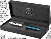 How to find a POSH PEN fit for a king - PressReader