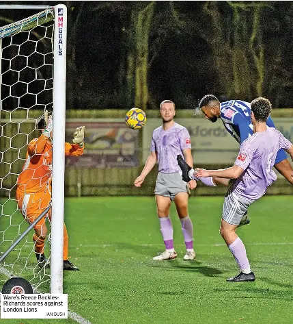 Ware roar loudest to claim a victory over the London Lions - PressReader