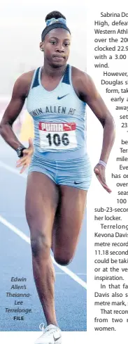 Terrelonge, Douglas set for Champs half-lap classic - PressReader