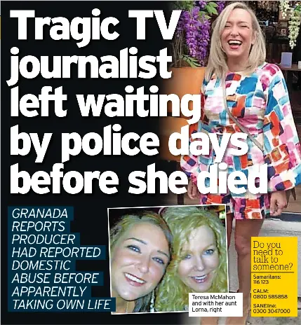 Tragic TV journalist left waiting by police days before she died - PressReader