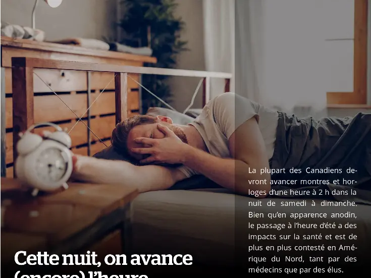Cette nuit, on avance (encore) l’heure - PressReader