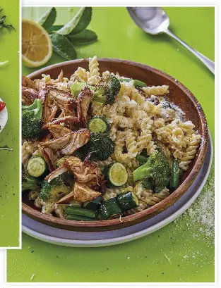 Pasta with chicken and greens - PressReader