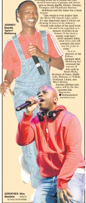 Pioneers of kwaito to be honoured with special music award - PressReader