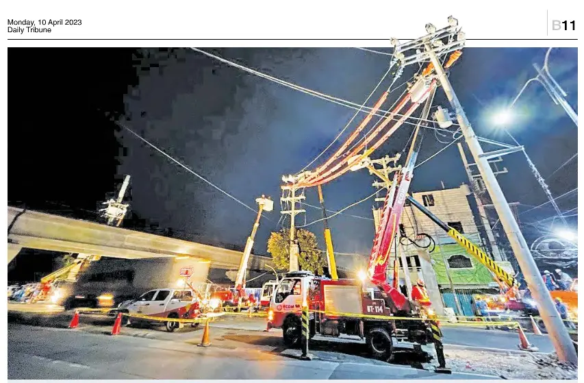 MERALCO COMMITS TO CONTINUING SERVICE IMPROVEMEN­TS AND OPERATIONA­L ...