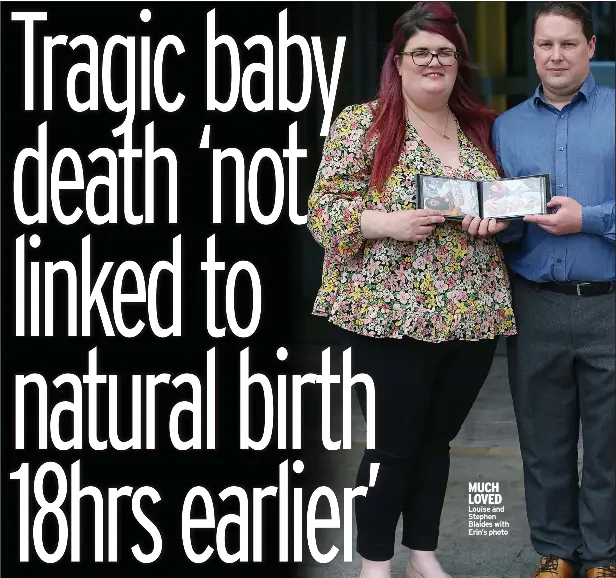 Tragic baby death ‘not linked to natural birth 18hrs earlier’ - PressReader