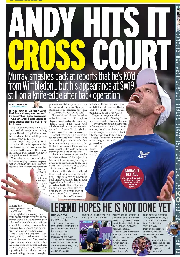 ANDY HITS IT CROSS COURT - PressReader