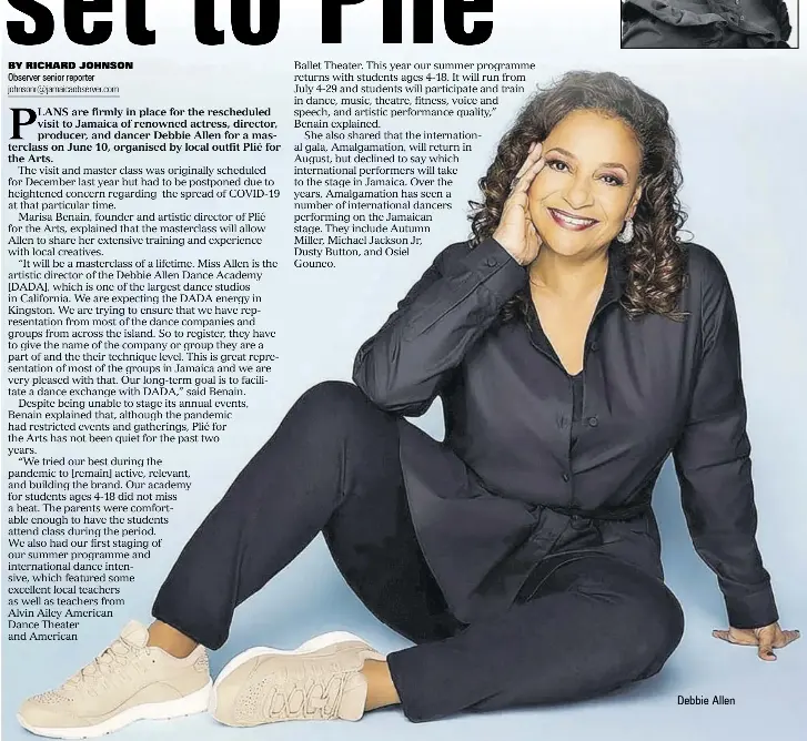 Debbie Allen set to Plié - PressReader