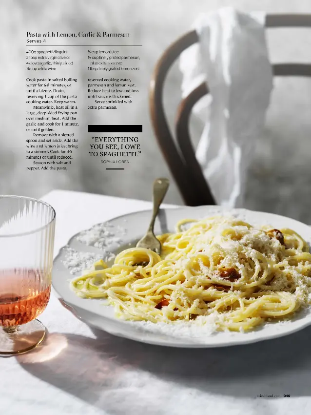 Pasta with Lemon, Garlic & Parmesan - PressReader