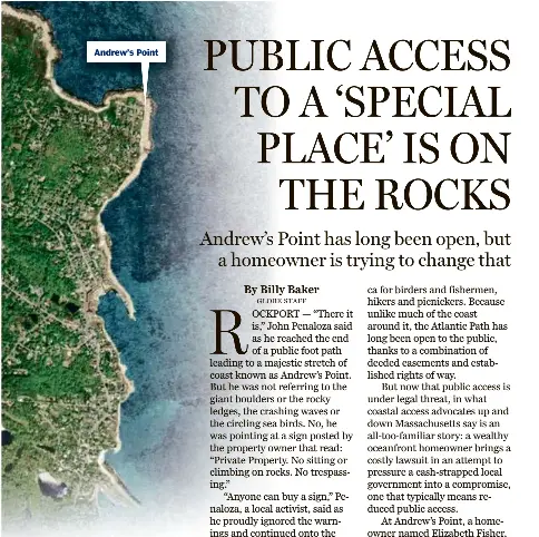 PUBLIC ACCESS TO A ‘SPECIAL PLACE’ IS ON THE ROCKS - PressReader