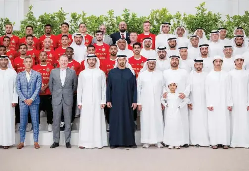 UAE President receives Shabab Al Ahli following title-winning season ...