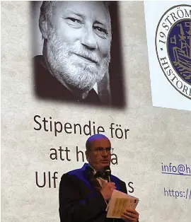 Första stipendet till minne av Ulf Hansson utdelat - PressReader