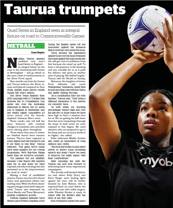 Taurua trumpets a Silver lining - PressReader