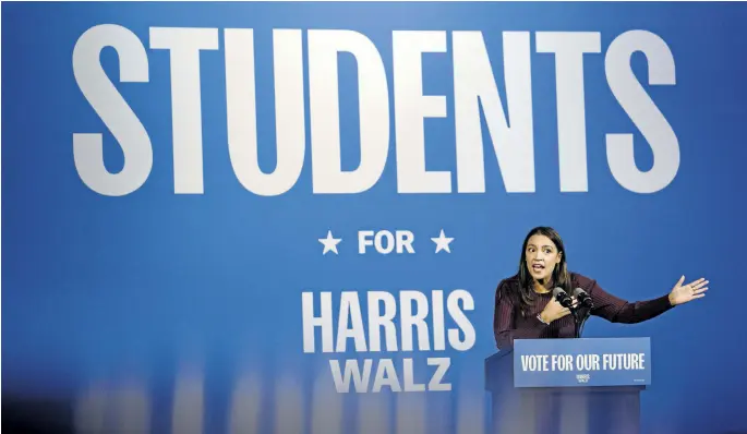 Harris’ envoy: Alexandria Ocasio-cortez - PressReader