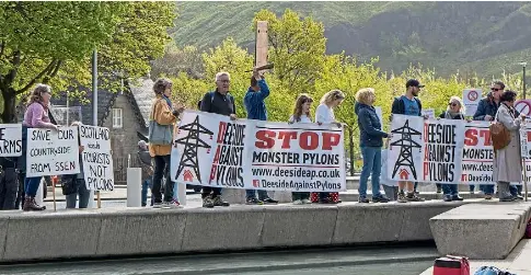 Rural anti-pylon groups take their fight to Holyrood - PressReader
