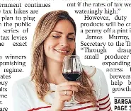 Alcohol price rises as taxes put 54p on a bottle of wine - PressReader