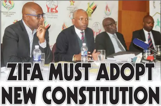 ZIFA MUST ADOPT NEW CONSTITUTI­ON - PressReader