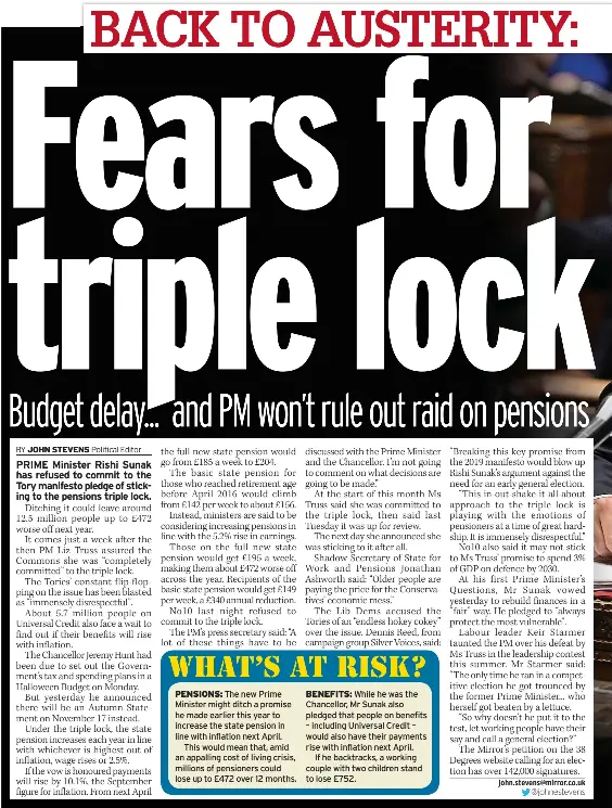 Fears for triple lock - PressReader