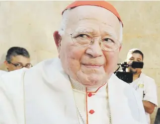 Sin sufrir cambios la salud del cardenal - PressReader