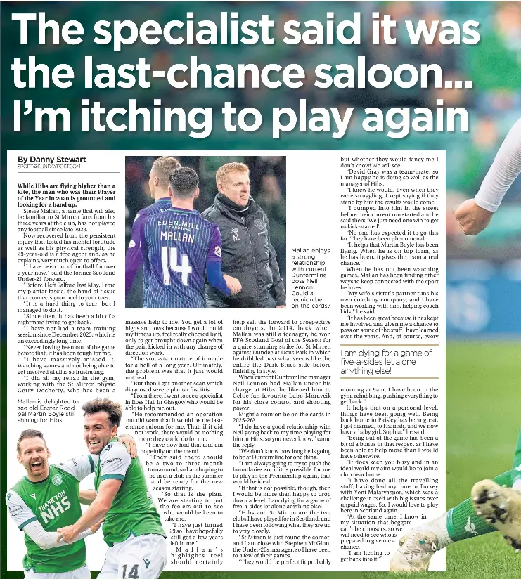 The specialist said it was the last-chance saloon... I’m itching to play again - PressReader