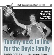 Tommy next in line for the Doyle family - PressReader