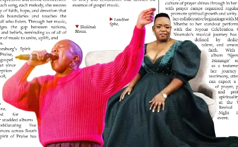 Shekinah Motsa shines at Spirit Of Praise Live Recording - PressReader