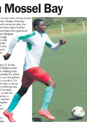 Simunye FC goes down in Mossel Bay - PressReader