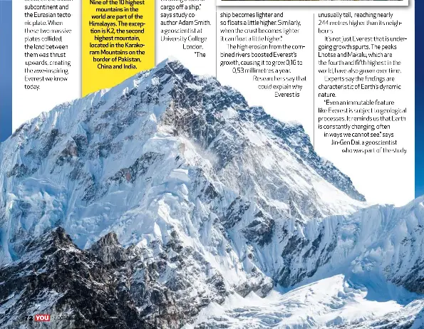 Mount Everest is growing - PressReader