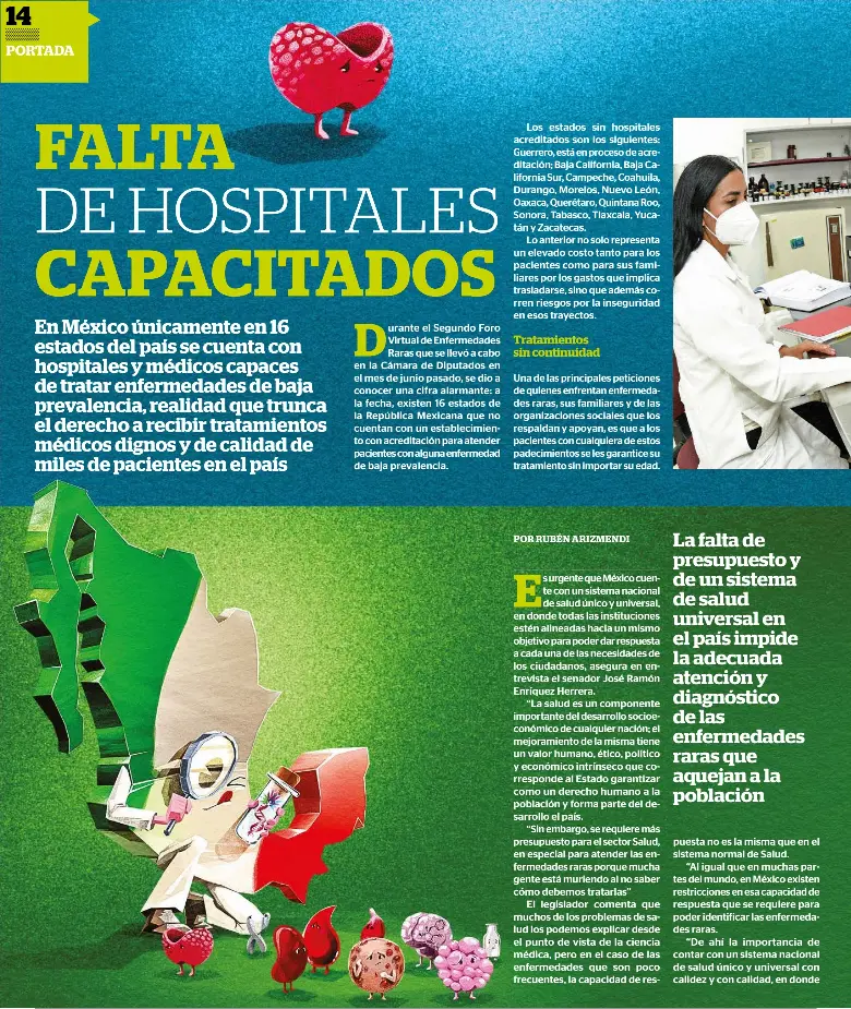 FALTA DE HOSPITALES CAPACITADO­S - PressReader