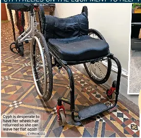 Wheelchair theft victim says ‘I’ve lost my freedom and my mobility ...